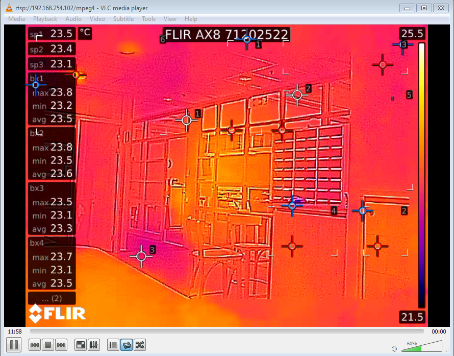FLIR - AX8 Too many measurement functions in the RTSP stream