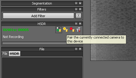 How to pair HSDR with a camera for high speed recordings