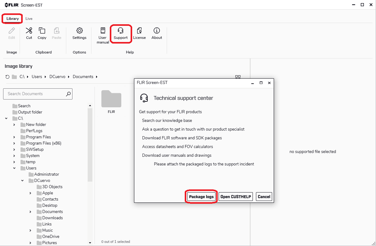 FLIR Thermal Studio Log Files