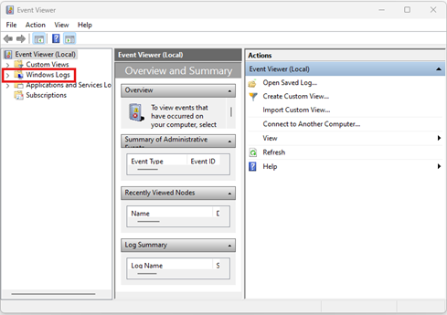 FLIR - Thermal Studio Package Log and Windows Event Log Files