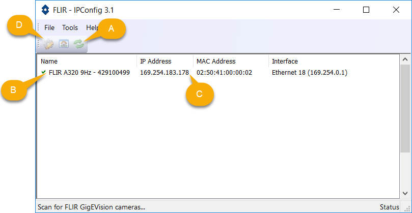 FLIR - A320 Setting up screening mode
