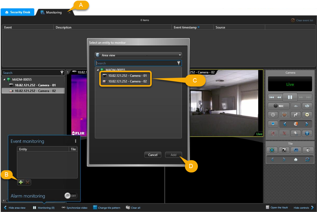 How to connect automation cameras to Genetec VMS