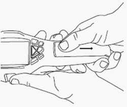 FLIR - ix series / Extech i5 Inserting the Battery