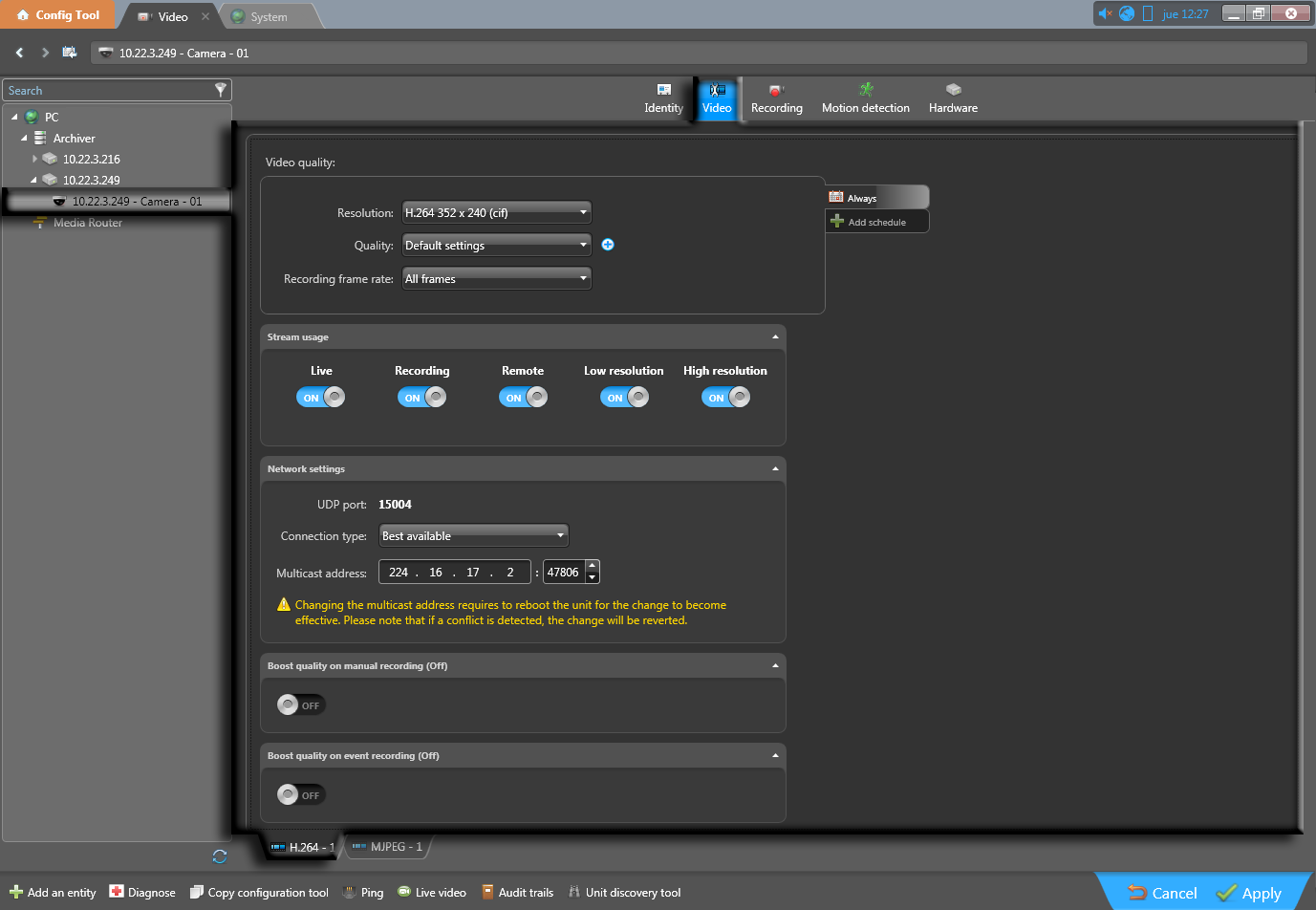 FLIR - FC Series Genetec Security Center 5.2 setup [internal only]
