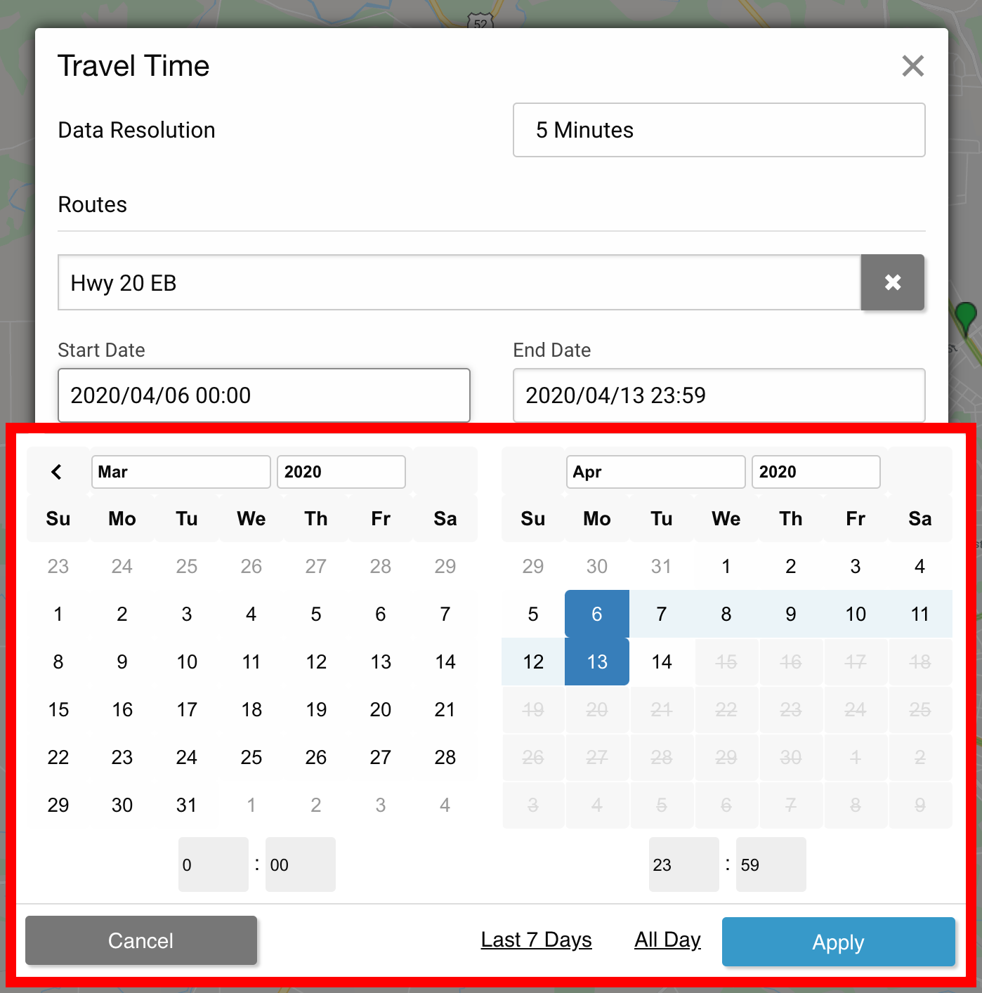 FLIR Acyclica – Date & Time Picker