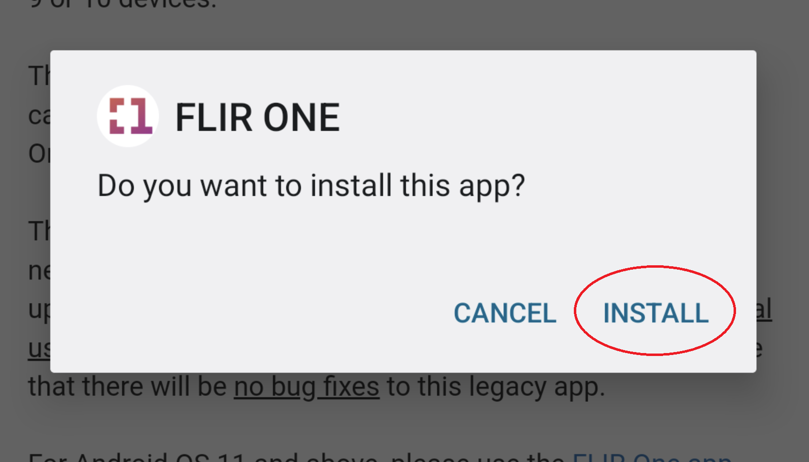 FLIR ONE - Legacy App v3.6.1 for Pro, Pro LT & Gen3 cameras