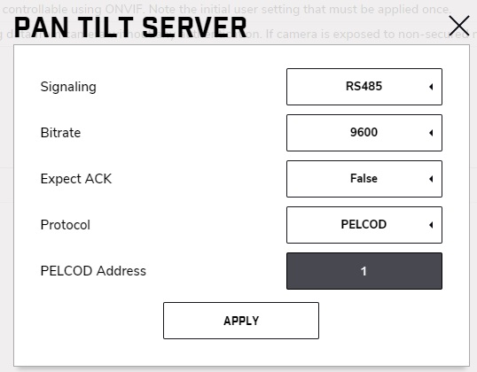 FLIR - A50/ A70/ A400/ A500/ A700 Connecting the camera to a PTU5 PT