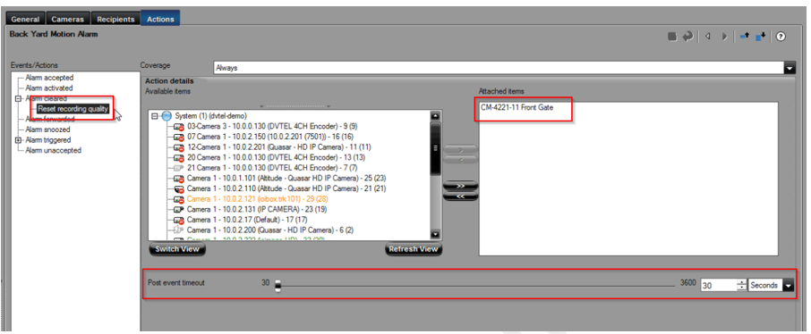 FLIR Latitude - Boost Recording Profile on Motion