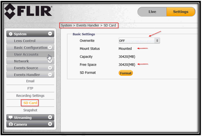 FLIR Ariel - Record on Edge Upon Motion