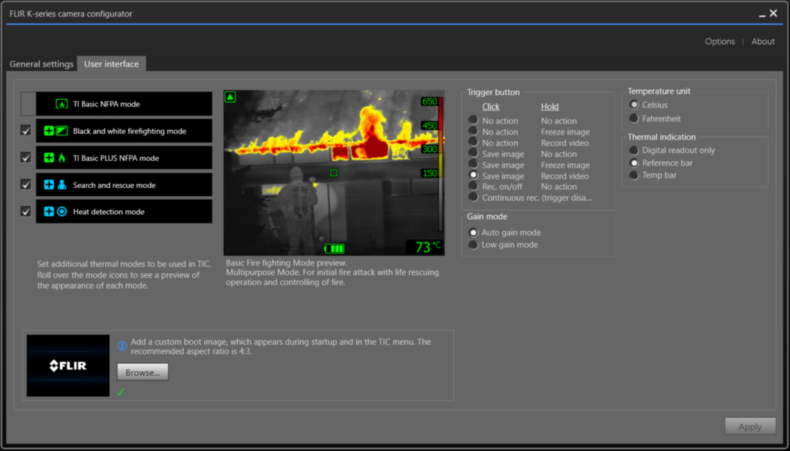 FLIR - K2, Kx3 & Kx5 Series Camera Configurator