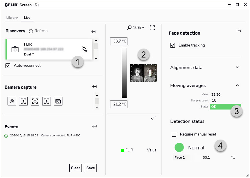 Screening station: FLIR Screen-EST‎ & FLIR A500/A700–EST‎